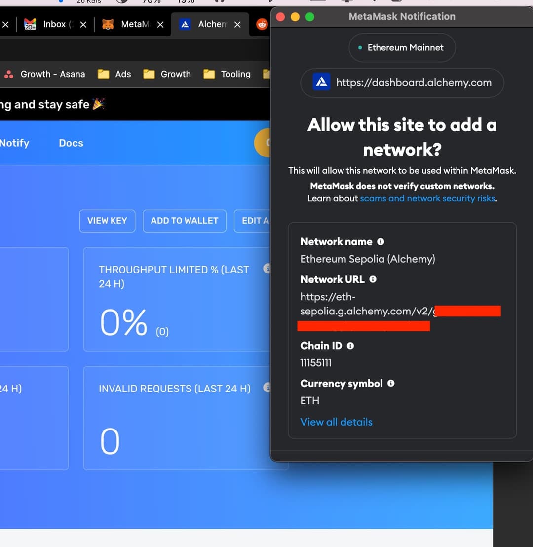 How to Add Sepolia to MetaMask | Alchemy
