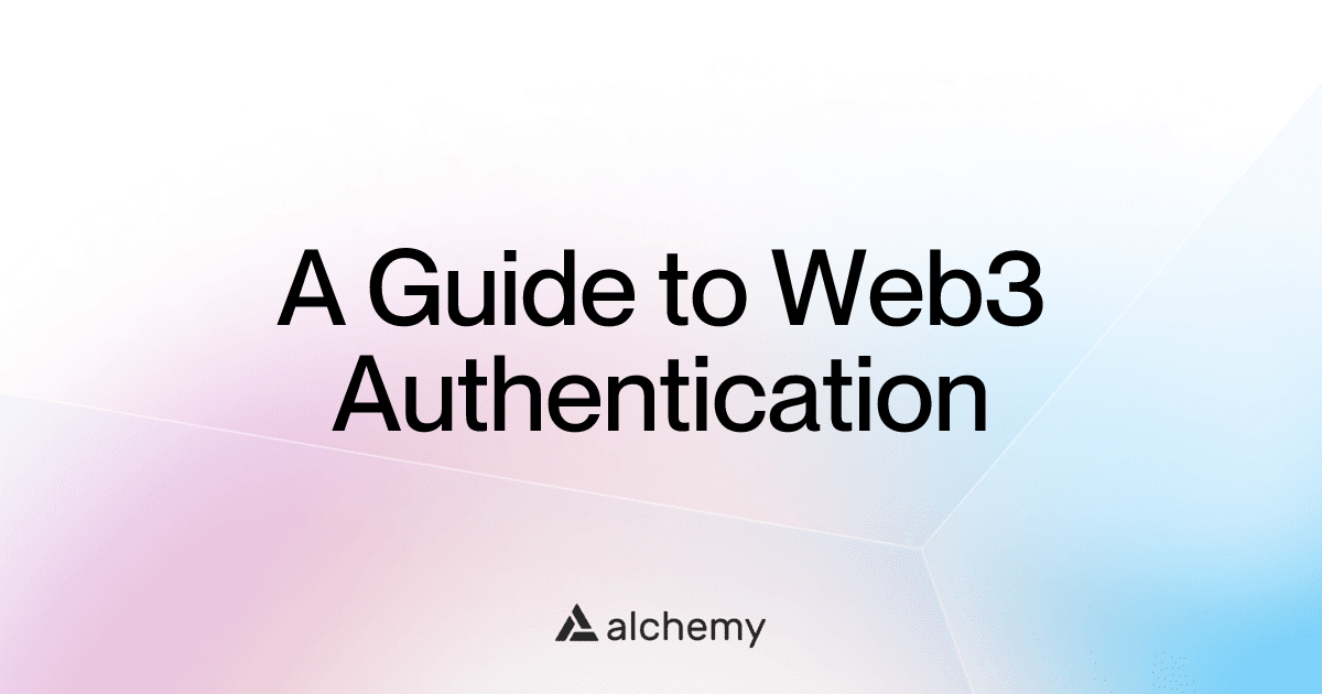 A Guide to Web3 Authentication