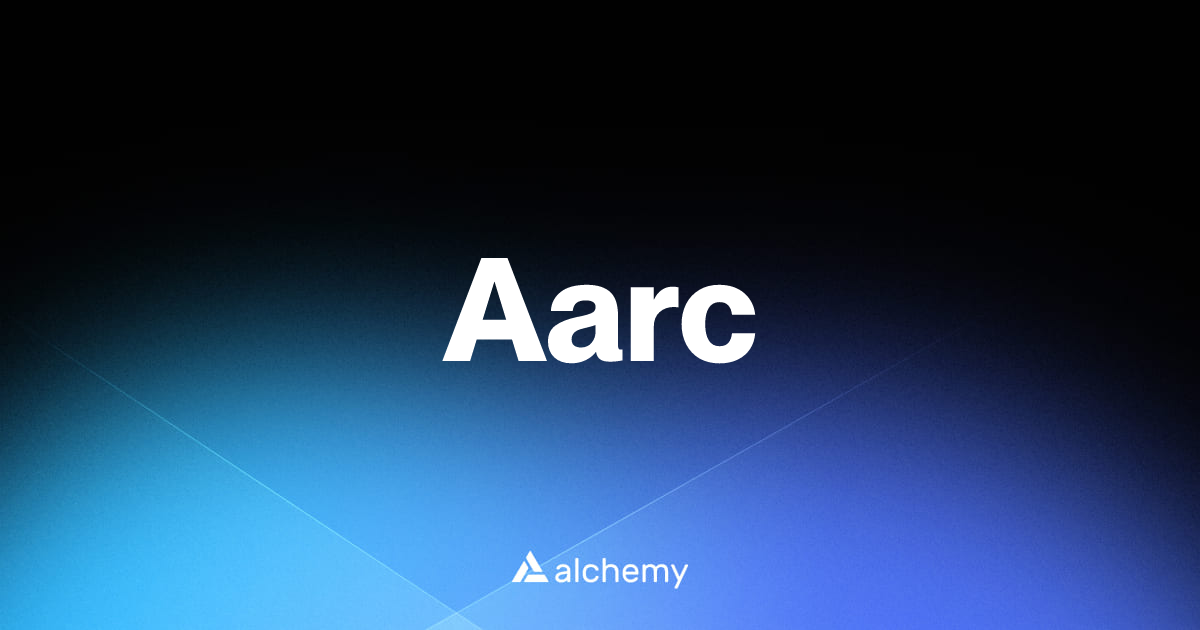 Aarc - Web3 Wallet Tools - Alchemy
