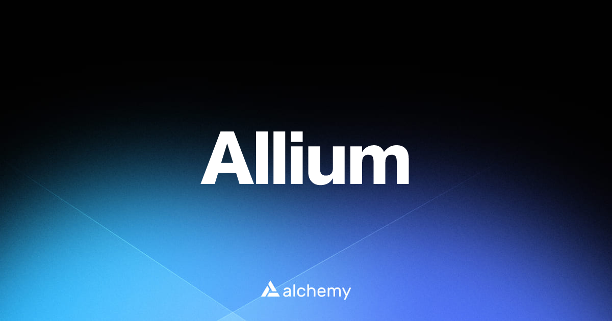 Allium - DeFi Tools - Alchemy