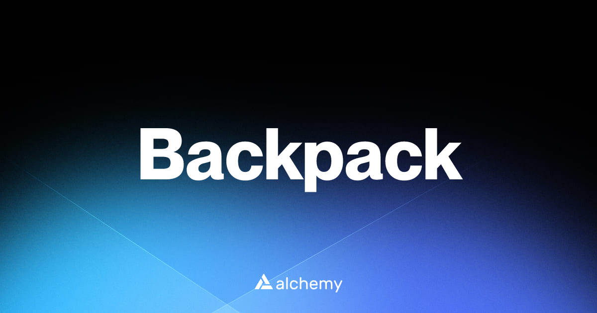 Backpack - Web3 Wallets - Alchemy