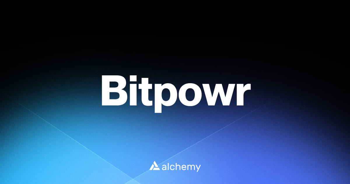 Bitpowr - Web3 Wallets - Alchemy