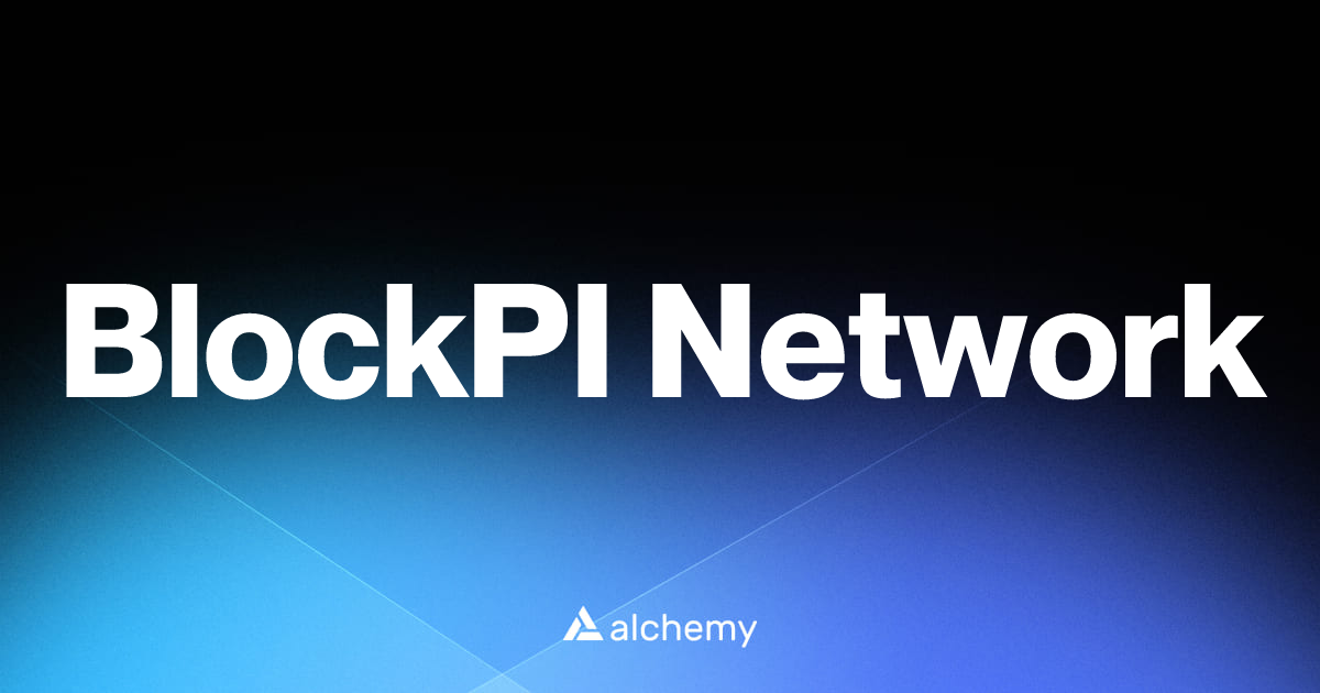 BlockPI Network - Infrastructure Tools - Alchemy
