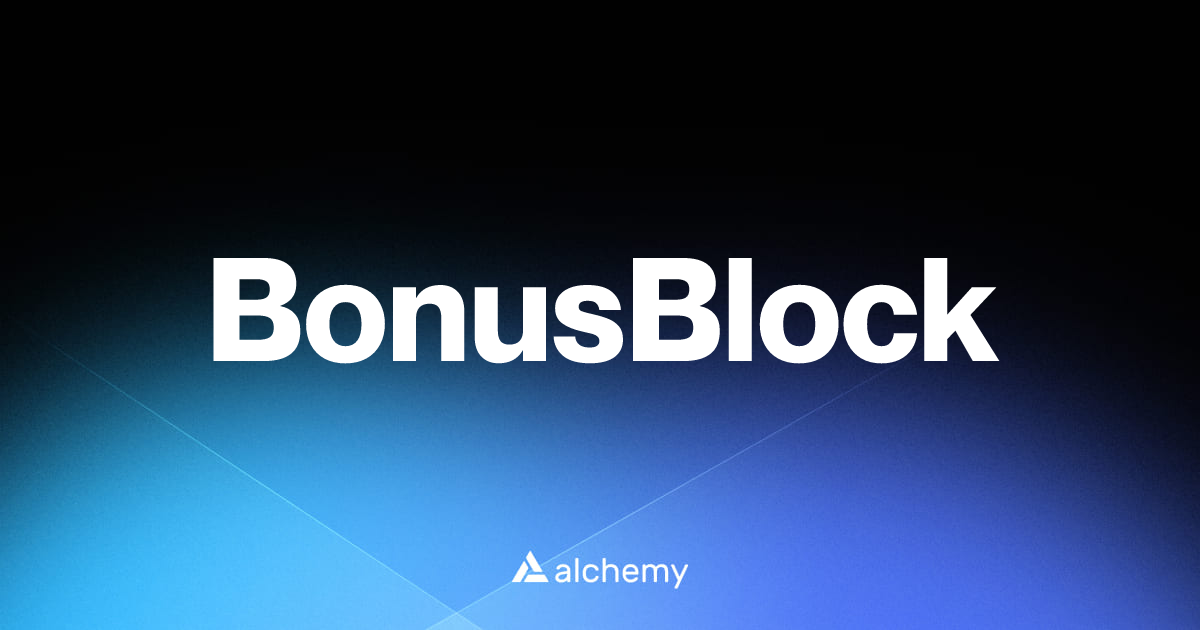 BonusBlock - DeFi Tools - Alchemy