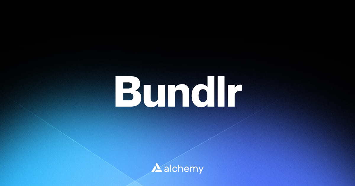 Bundlr - Infrastructure Tools - Alchemy