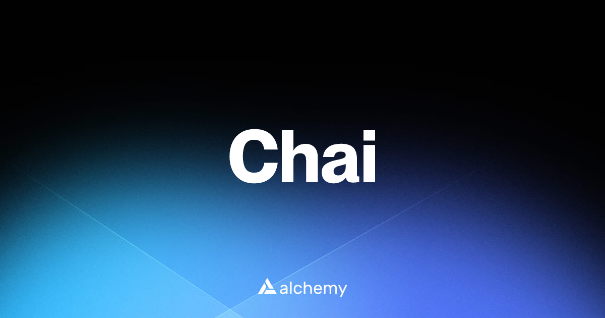 Chai - Web3 Security Tools - Alchemy