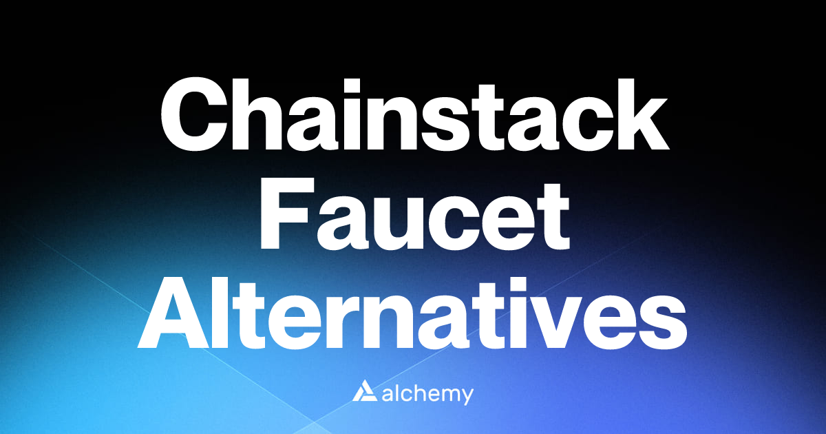 Find 6 Chainstack Faucet Alternatives (2025)