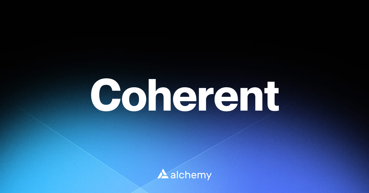Coherent - Infrastructure Tools - Alchemy