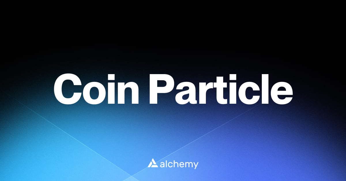 Coin Particle - DeFi Tools - Alchemy