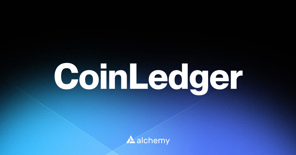CoinLedger - Web3 Wallet Tools - Alchemy