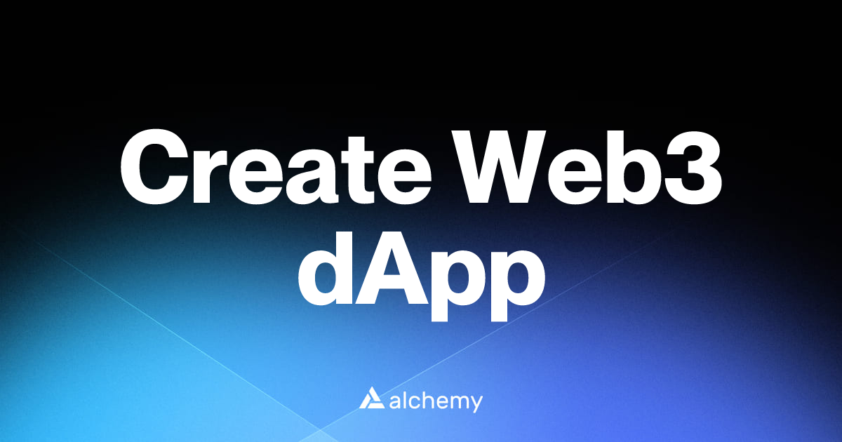 Create Web3 dApp - DeFi Tools - Alchemy