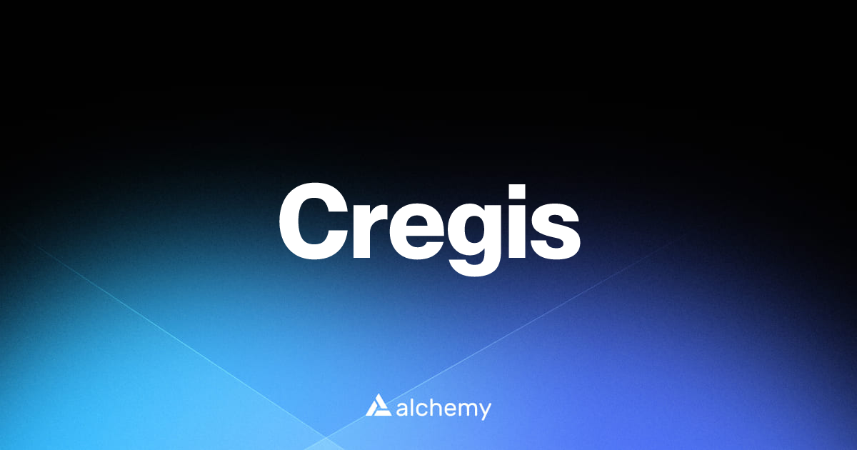 Cregis - Web3 Wallets - Alchemy