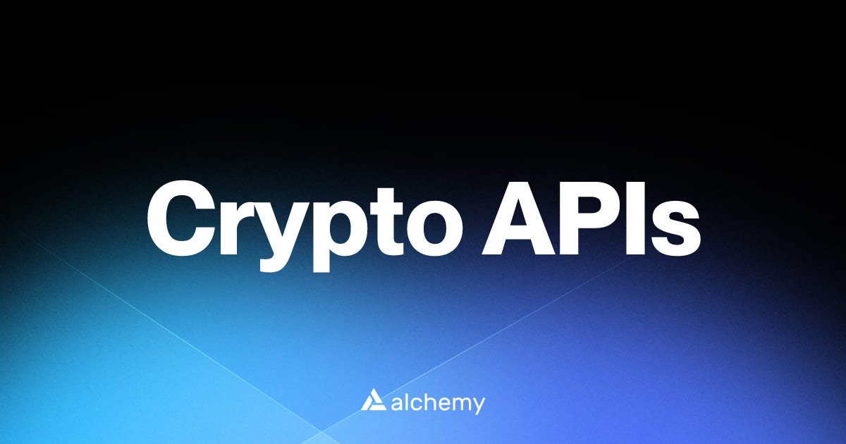 Crypto APIs - Web3 Wallet Tools - Alchemy