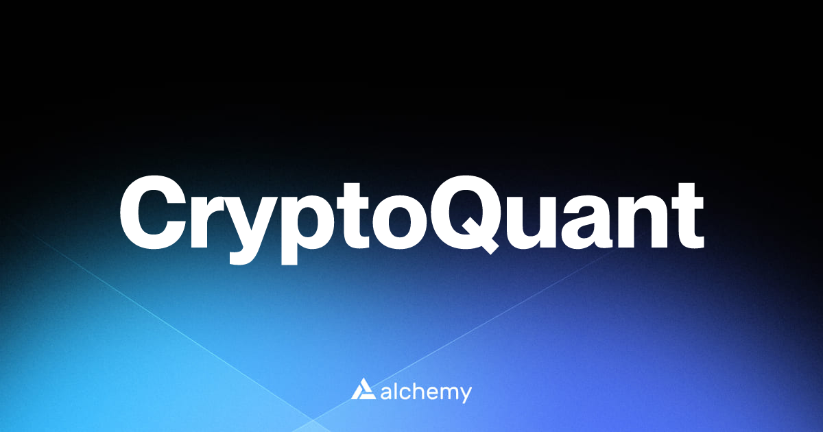 CryptoQuant - Infrastructure Tools - Alchemy