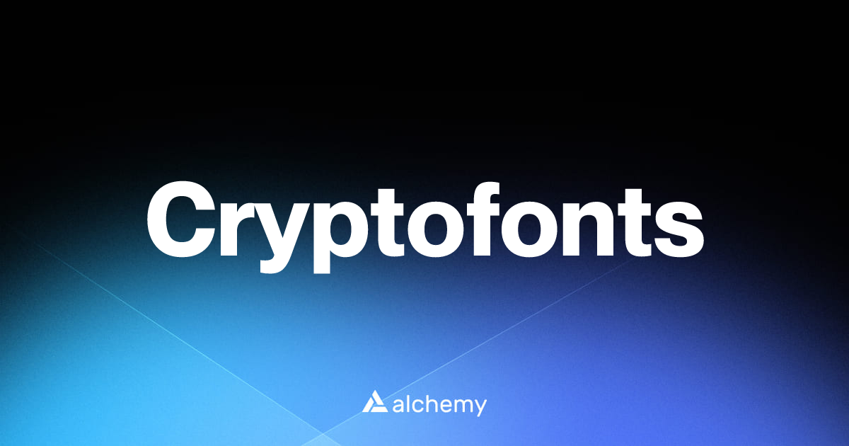 Cryptofonts - Infrastructure Tools - Alchemy