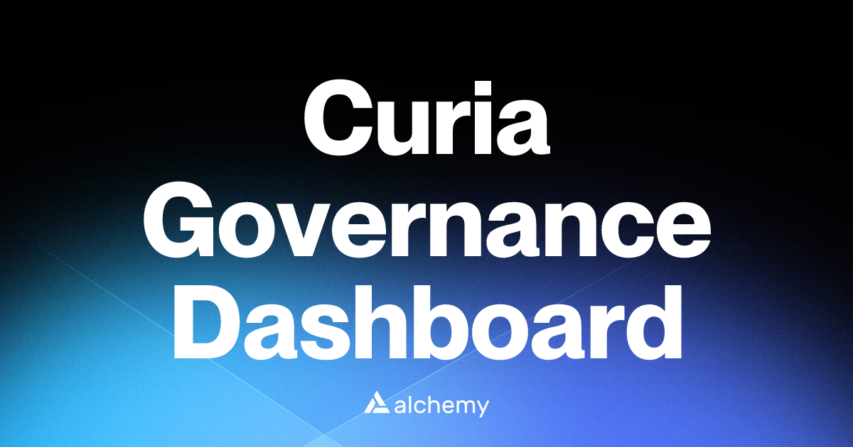 Curia Governance Dashboard - DAO Tools - Alchemy