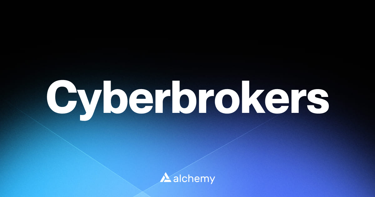 Cyberbrokers - NFT Dapps - Alchemy