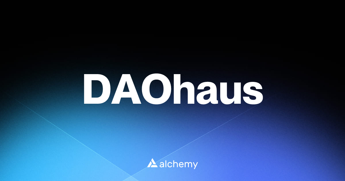 DAOhaus - DAO Tools - Alchemy