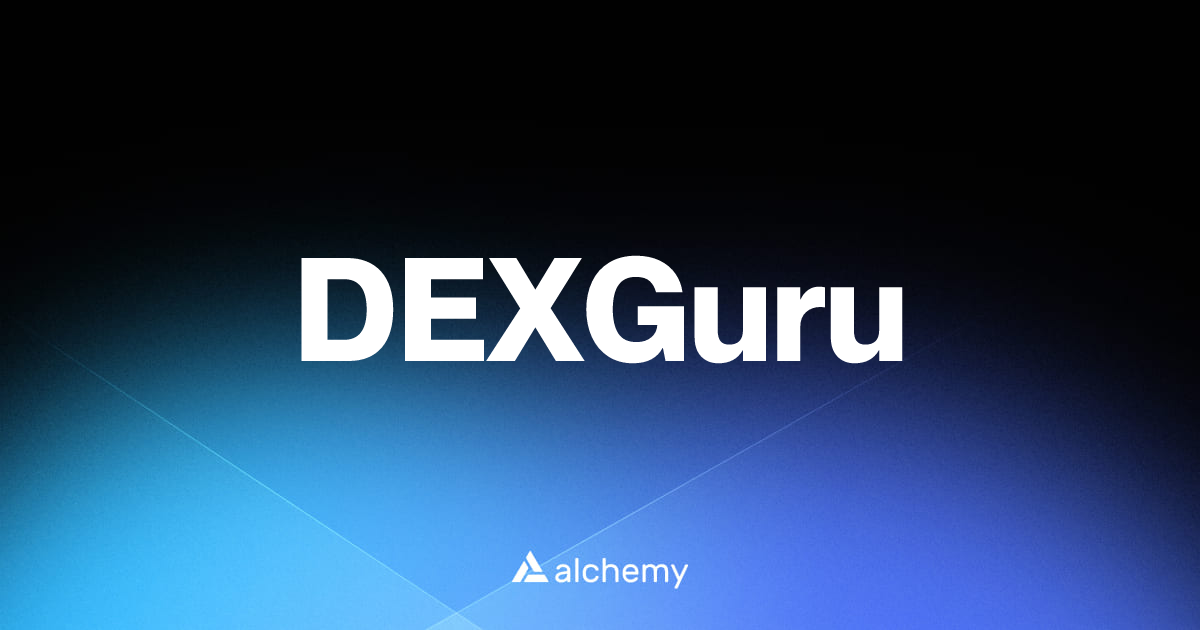 DEXGuru - DeFi Tools - Alchemy