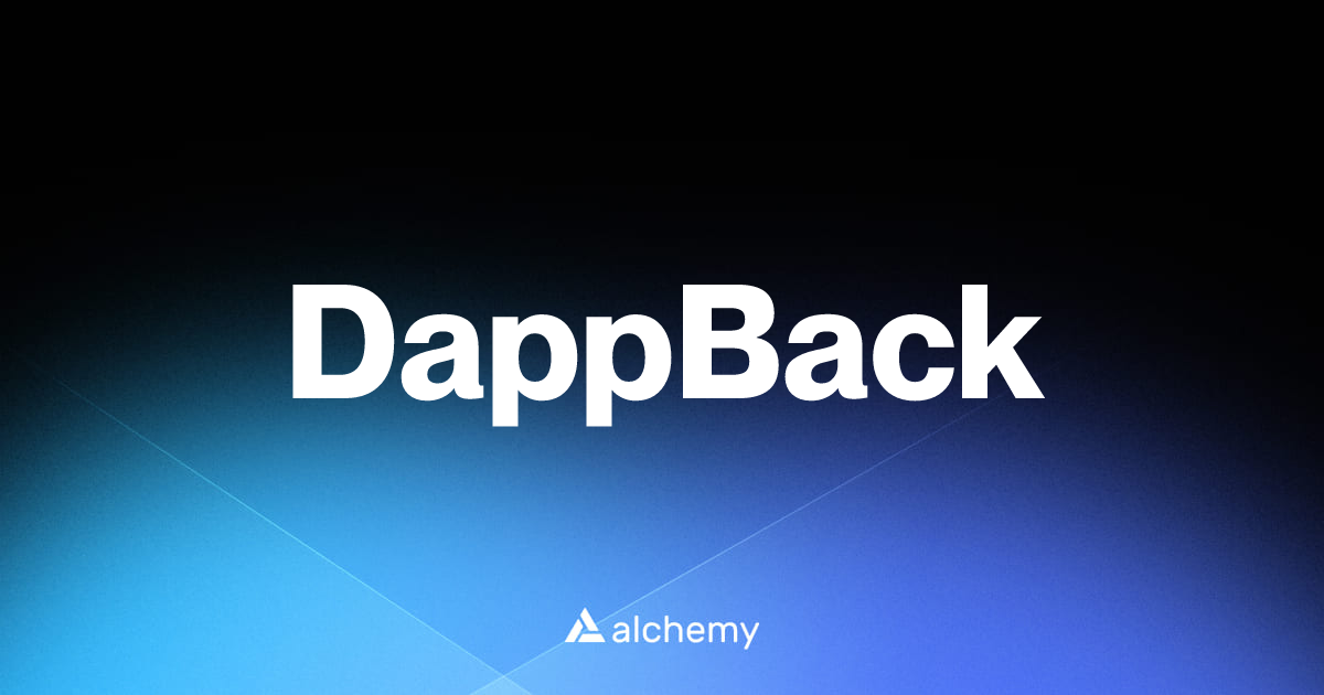 DappBack - DeFi Tools - Alchemy