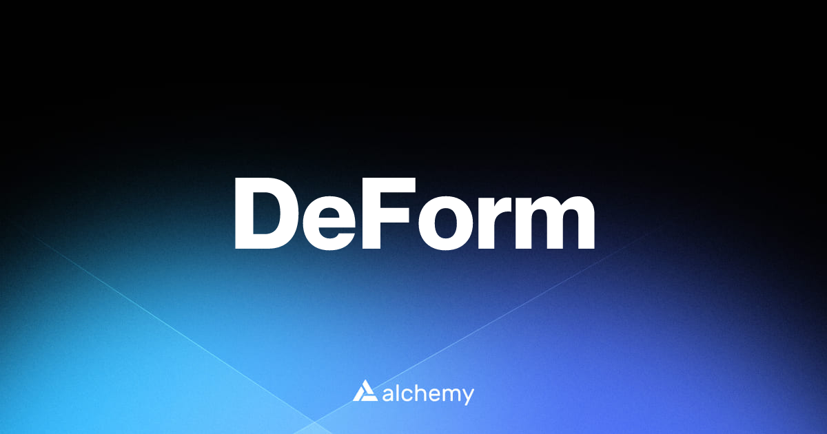 DeForm - DeFi Tools - Alchemy