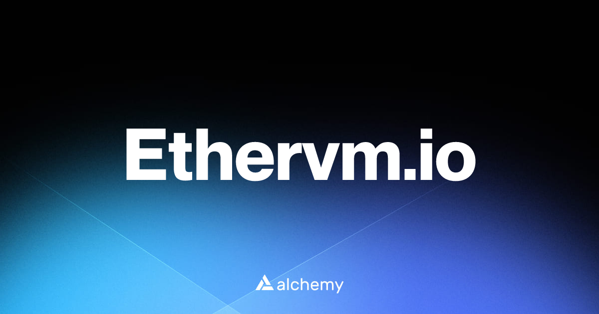 Ethervm.io - Web3 Developer Tools - Alchemy