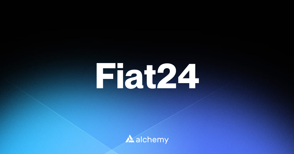 Fiat24 - Web3 Wallet Tools - Alchemy