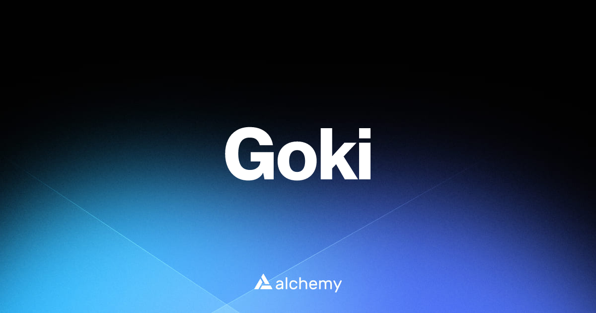 Goki - Web3 Wallets - Alchemy