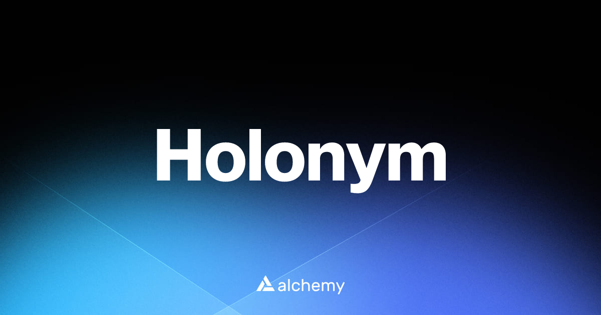 Holonym - Identity Tools - Alchemy
