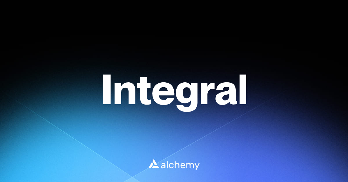 Integral - DeFi Dapps - Alchemy