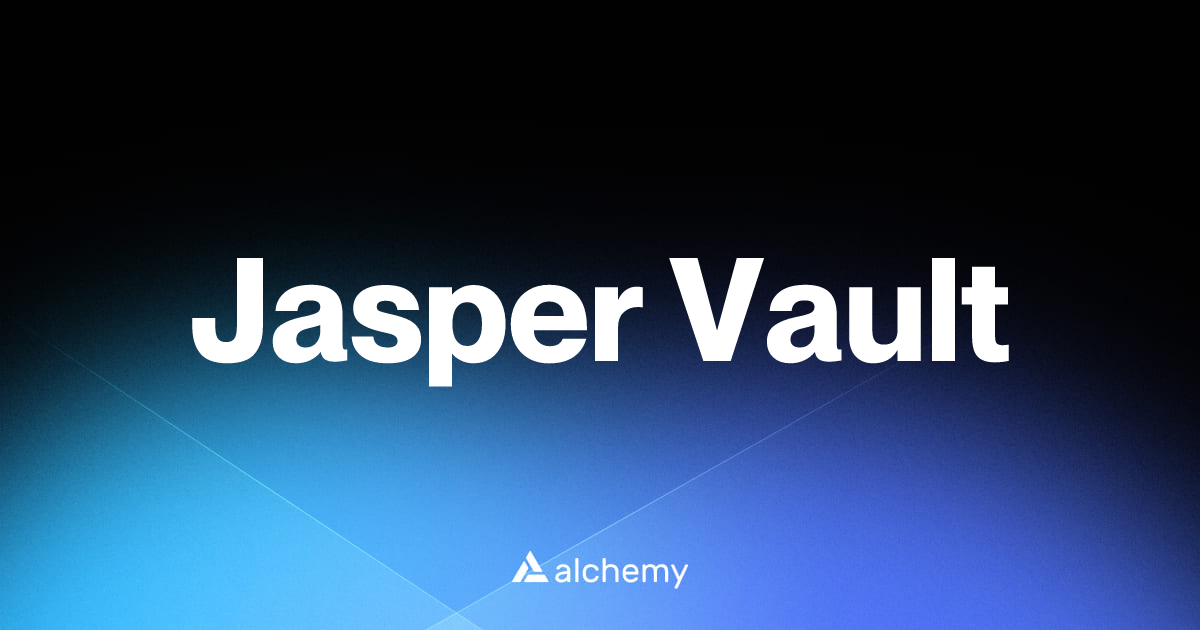 Jasper Vault - DeFi Dapps - Alchemy