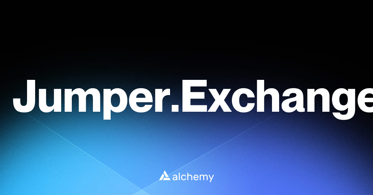 Jumper.Exchange - DeFi Tools - Alchemy
