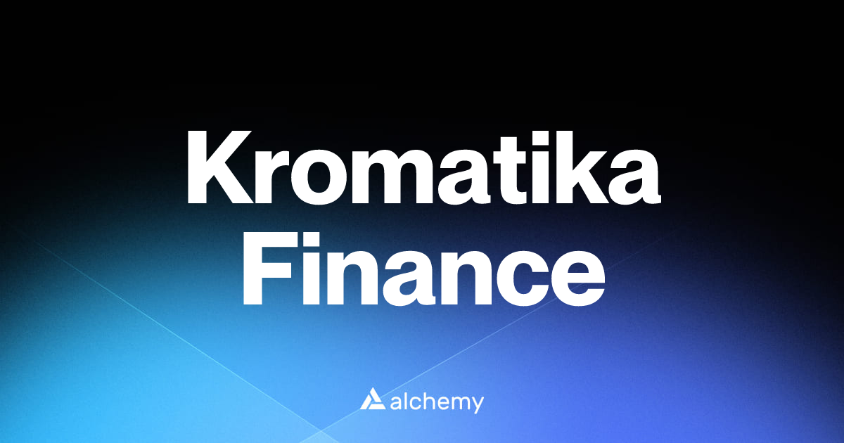 Kromatika Finance - DeFi Dapps - Alchemy