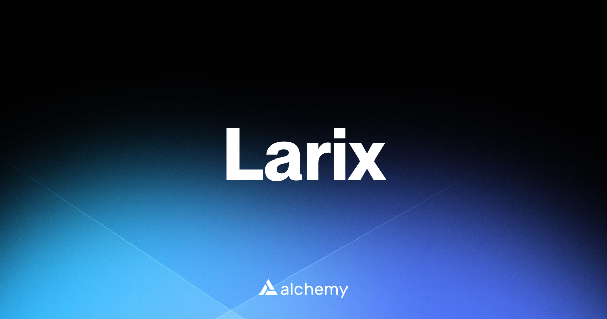 Larix Defi Dapps Alchemy