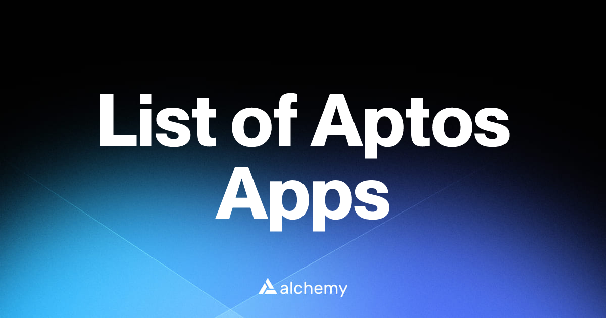 Aptos Apps, Projects, and Developer Tools (2025)