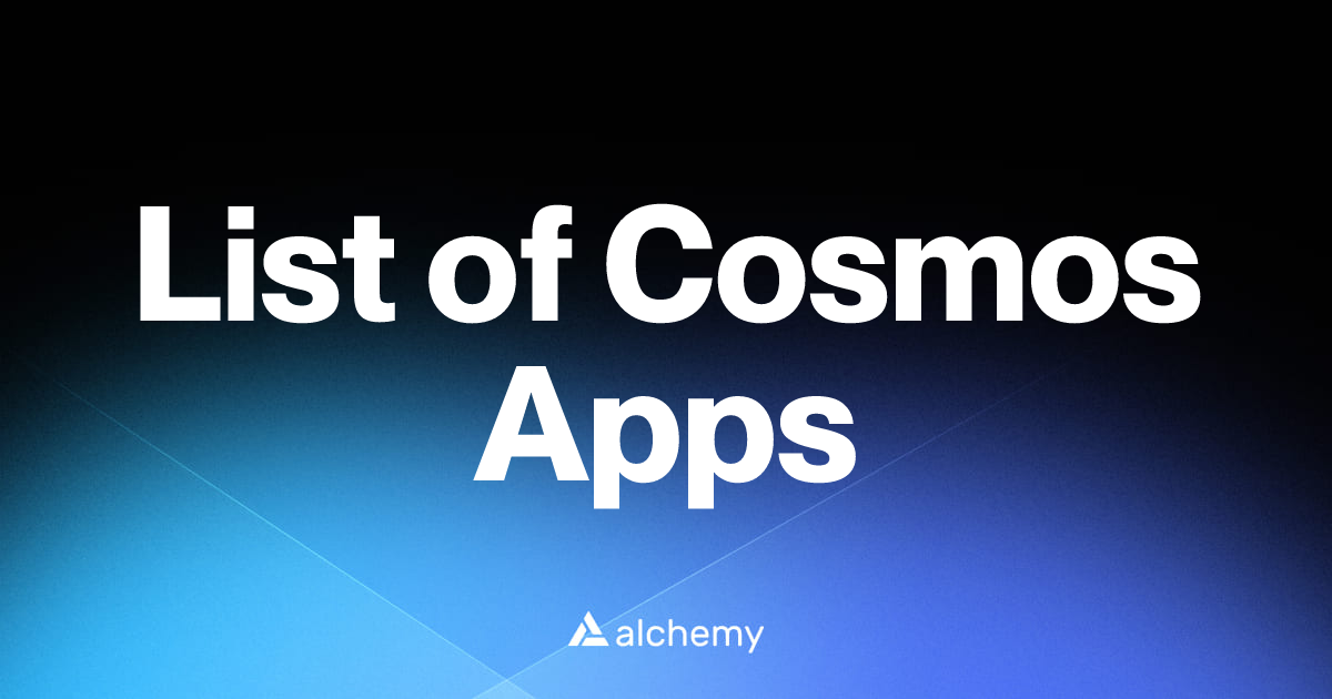 Cosmos Apps, Projects, and Developer Tools (2025)