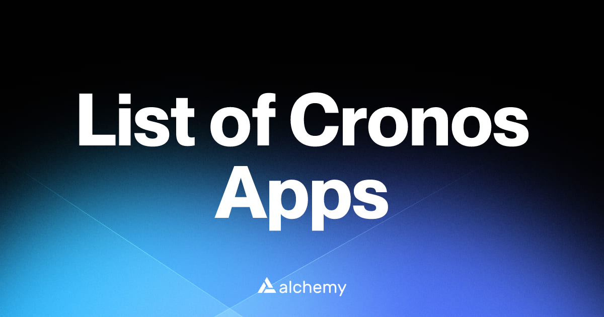 Cronos Apps, Projects, and Developer Tools (2025)