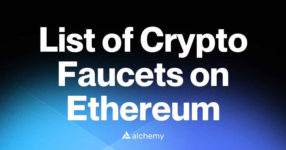 List of 6 Crypto Faucets on Ethereum (2025)