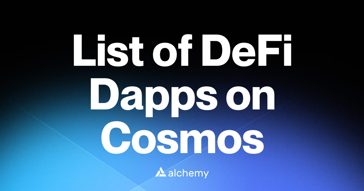 List of 5 DeFi Dapps on Cosmos (2025)