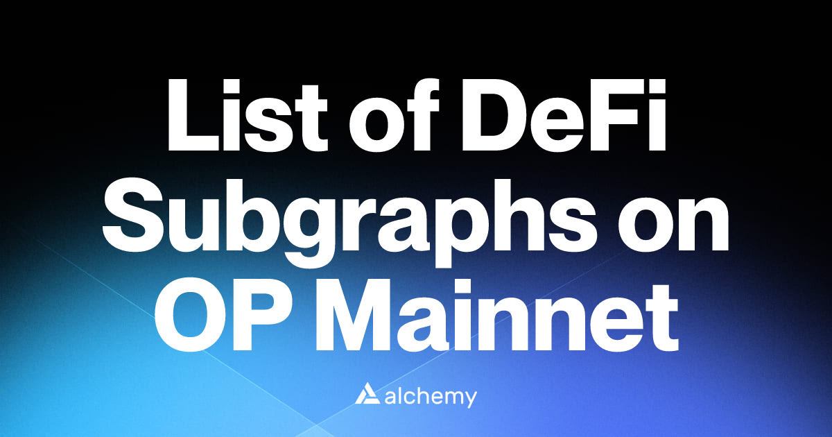 List of 5 DeFi Subgraphs on OP Mainnet (2025)