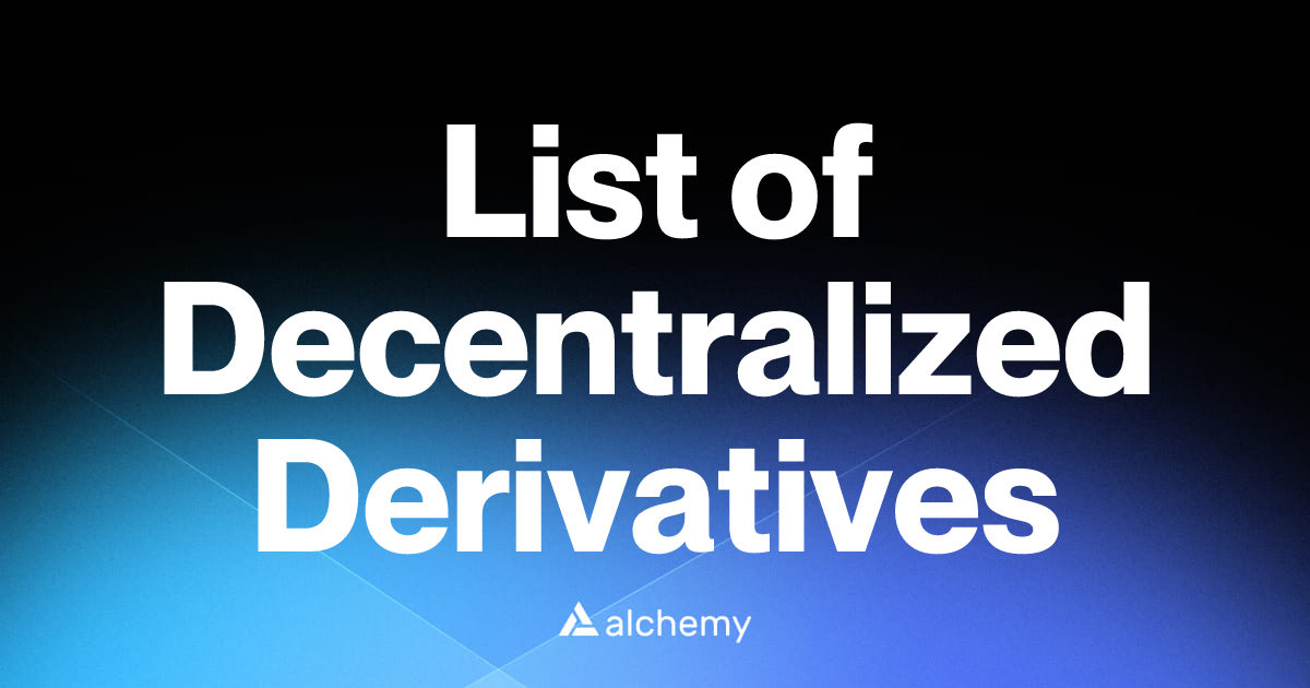 List of 35 Decentralized Derivatives (2025)