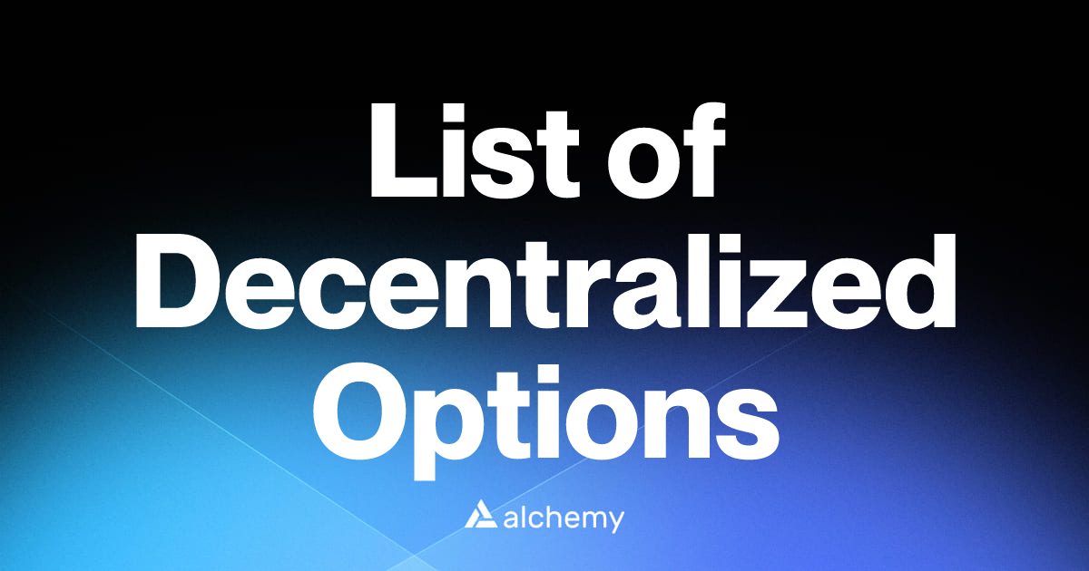 List of 23 Decentralized Options (2025)