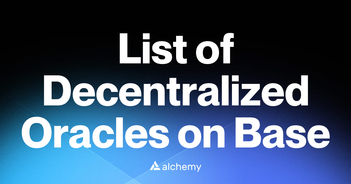 List of 3 Decentralized Oracles on Base (2025)