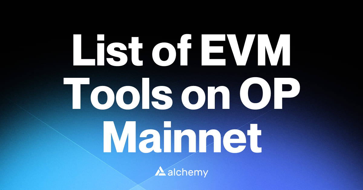 List of 7 EVM Tools on OP Mainnet (2025)