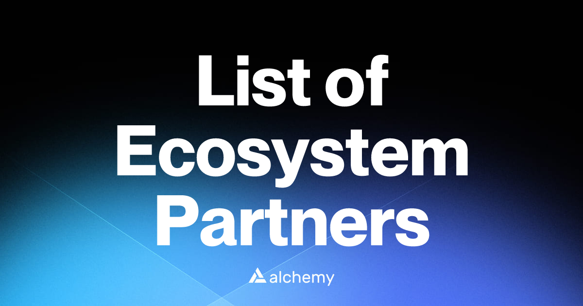List of 15 Ecosystem Partners (2025)