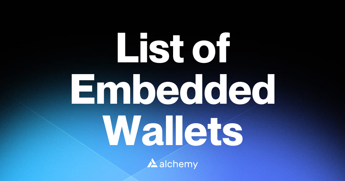List of 11 Embedded Wallets (2025)