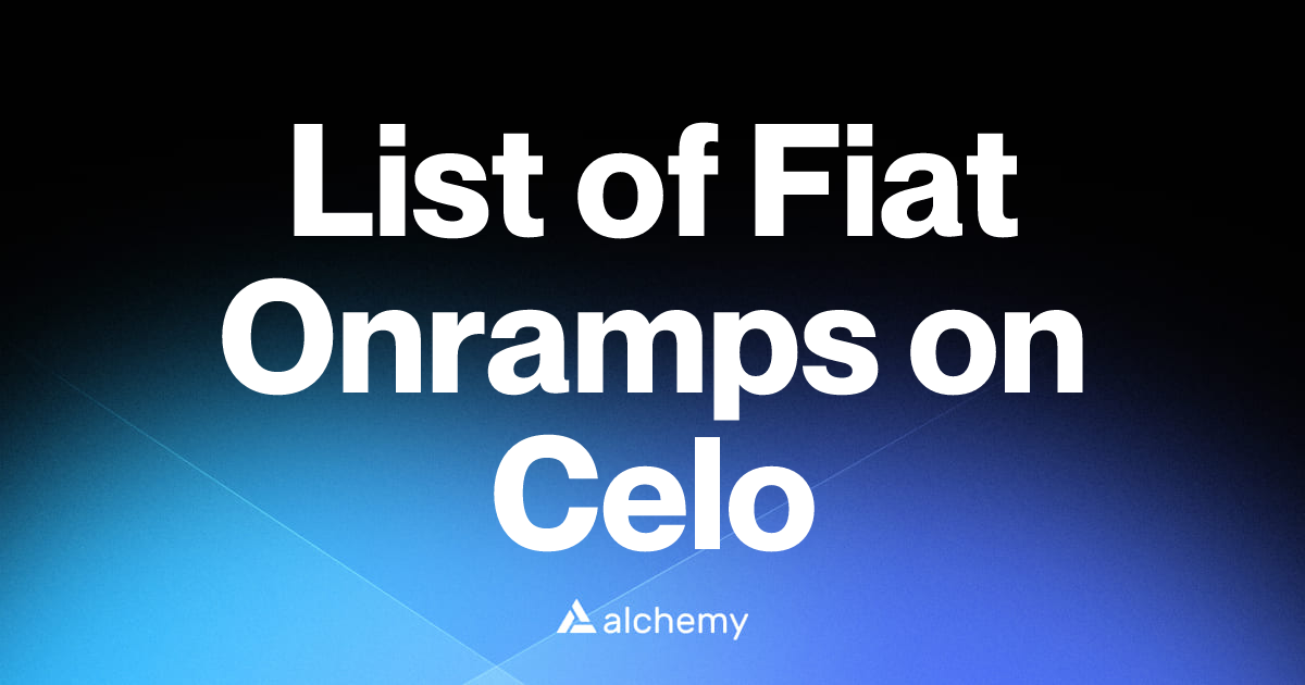 List of 4 Fiat Onramps on Celo (2025)