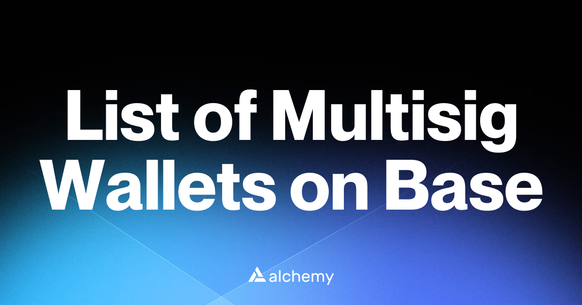 List of 5 Multisig Wallets on Base (2025)