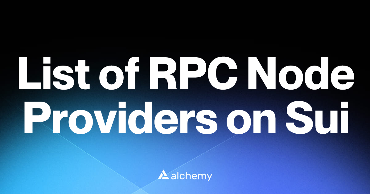 List of 5 RPC Node Providers on Sui (2025)