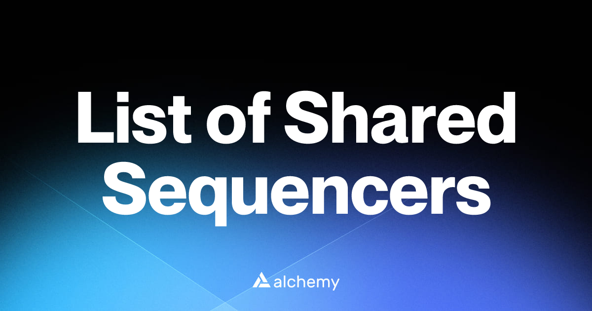 List of 4 Shared Sequencers (2025)